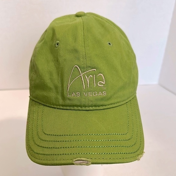 Aria Las Vegas | Accessories | Aria Las Vegas Dad Hat Green Nwot | Poshmark
